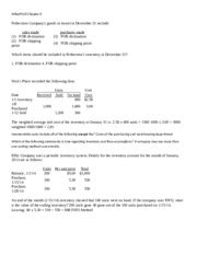 Chapter 6 Accounting Quiz WileyPLUS Chapter 6 Accounting Quiz WileyPLUS In A Period Of Rising