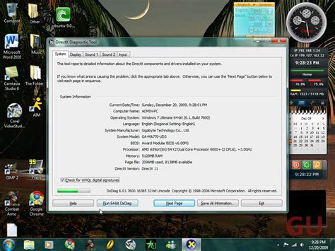 Running DxDiag Seeing All Of Your System Specs YouTube
