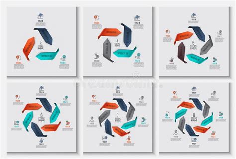 Vector Arrows Workflow Infographic Stock Vector Illustration Of Lines Chart