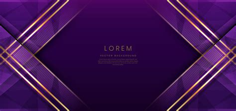 추상적 인 배경 럭셔리 다크 퍼플 우아한 기하학적 대각선과 금 조명 효과와 텍스트를위한 복사 공간으로 반짝입니다 가리기에 대한 스톡 벡터 아트 및 기타 이미지 Istock