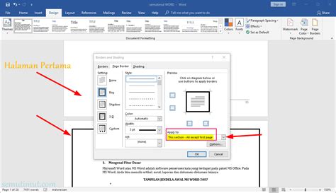 Cara Membuat Garis Tepi Di Word Sesuai Margin Agar Rapi SemutImut