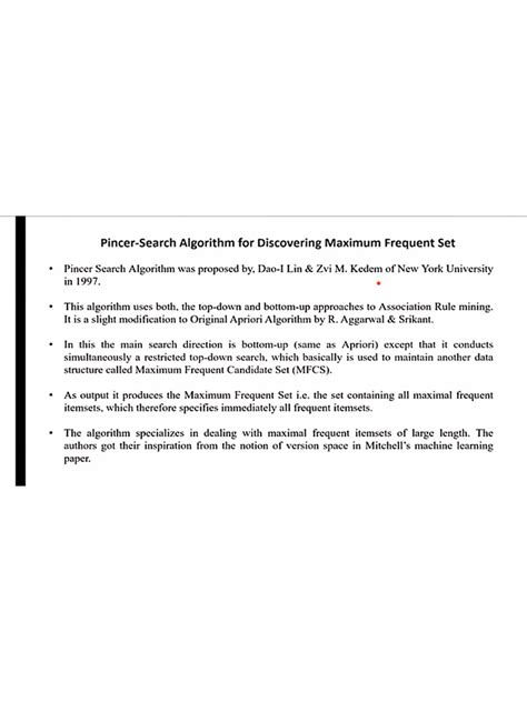 Pincer Search Algorithm Pdf