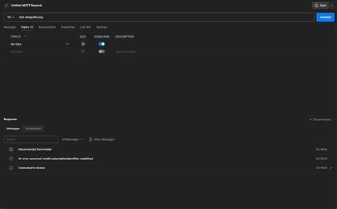 Error Subscribing To Mqtt Topics 🙋 Help Postman Community
