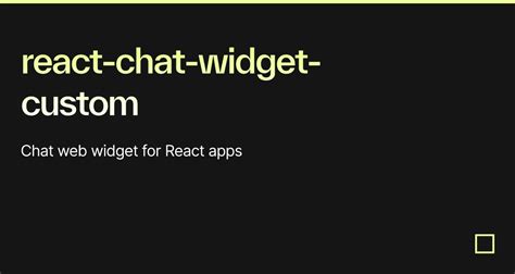 React Chat Widget Custom Codesandbox
