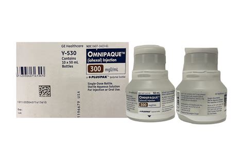 Omnipaque 300 Iohexol 300 Mg Ml Inj Pluspak Polymer Bottle 50 Ml