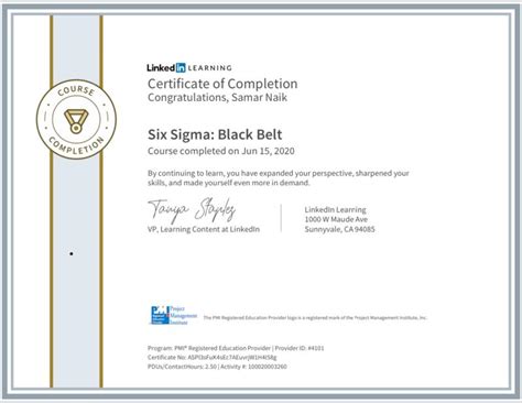 Samar Naik On Linkedin Sixsigma Linkedinlearning Learningpath