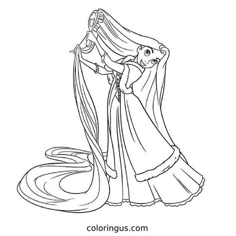 Rapunzel Coloring Pages Free Printable Pdf
