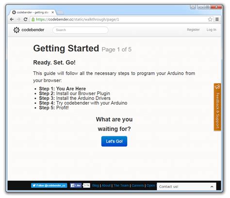 Arcbotics Getting Started With Codebender Cc