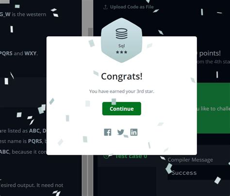 Varun Pratap Singh On Linkedin I Am Glad To Share That I Have Gained 3 ⭐ Star On Sql On Hackerrank