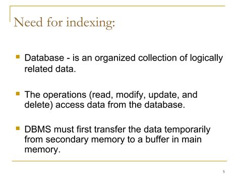 File Organization And Indexing Ppt Databases Computer Software And Applications
