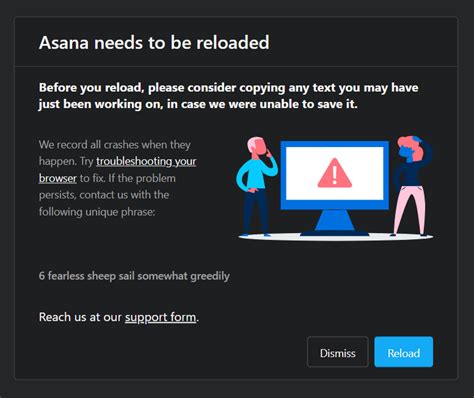 Calendar View Causing Asana Needs To Be Reloaded Error In Some But Not All Projects Closed