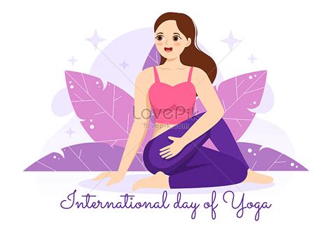 국제 요가의 날 일러스트레이션 일러스트 무료 다운로드 Lovepik