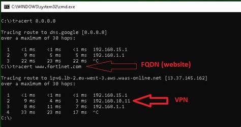 Technical Tip Access To Specific Fqdn Using Ipsec Fortinet Community