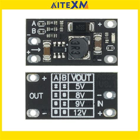 Newest Multi Function Mini Boost Module Step Up Board 5v 8v 9v 12v 1 5a Led Indicator Diy