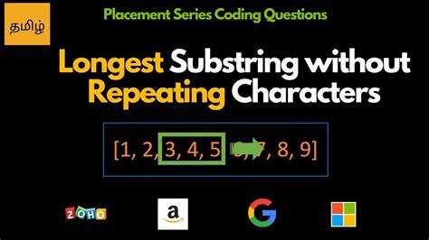 Sliding Window Longest Substring Without Repeating Characters