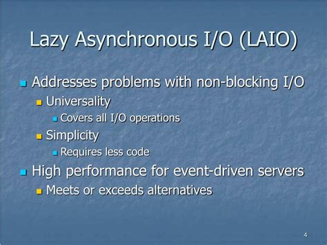 Ppt Lazy Asynchronous Io For Event Driven Servers Powerpoint