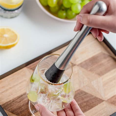 Cocktail Set Mojito Kit 2pcs 10inch Cocktail Muddler With 2 Mixing
