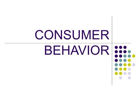 Consumer Behaviour Module One Ppt Two Three Ppt