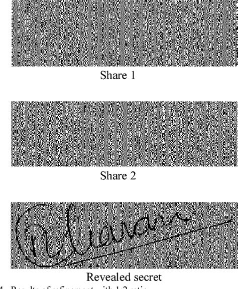 figure 4 from design of hierarchical visual cryptography semantic scholar