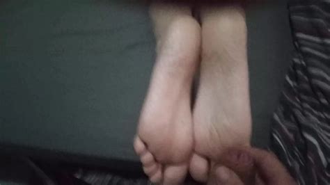 Big Cumshot In Her Soft Feet Practicing A Footjob Pov In Xhamster
