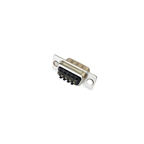 Conector DB 09 Vias Macho Solda Fio Passo 2 77mm 180 Plugshop