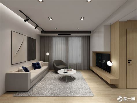 97㎡，龙跃国际，极简刚好满足你各种需求 家装效果图 装一网装修效果图