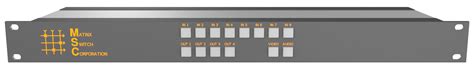 Matrix Switch MSC HD84AAL 8 Input 4 Output 3G SDI Video Router With Button Panel And Analog Audio