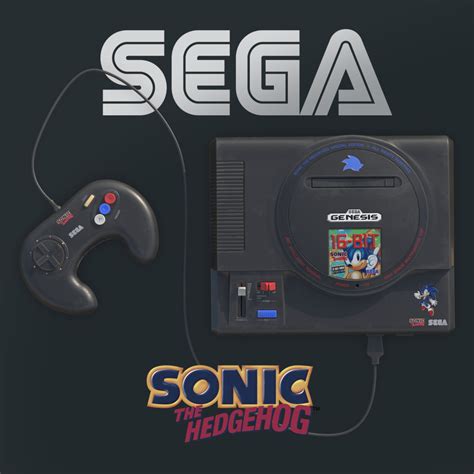 Artstation Sega X Sonic Console 3d Model