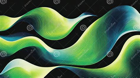 Abstract Waves In Vibrant Colors Create A Dynamic Visual Flow Against A