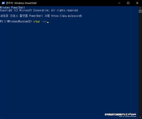 윈도우 10 정품인증 확인하는 방법 Windows Powershell 명령어 Dyurwitcherrys It σῖγμα