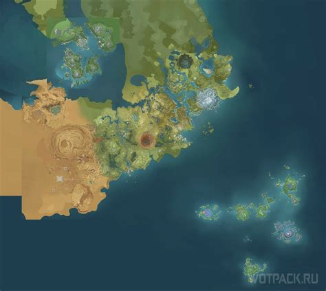 Карта Genshin Impact официальная