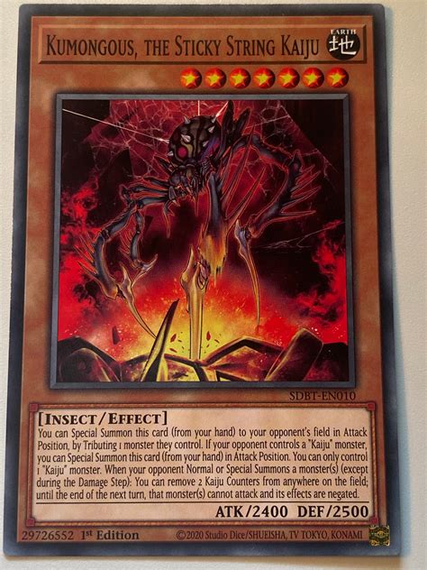Kumongous The Sticky String Kaiju Sdbt En010 Genesis Tcg