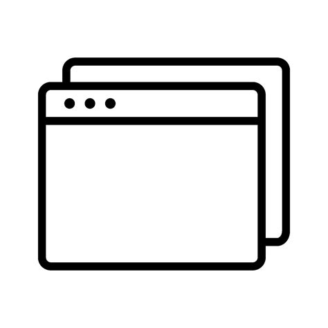 Browser Duplicate Icon 2318235 Vector Art At Vecteezy