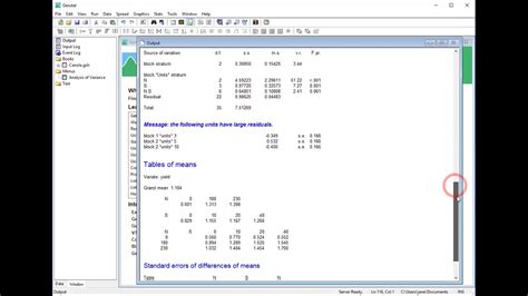 Anova Contrasts In Genstat Youtube