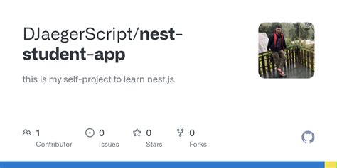 Github Djaegerscript Nest Student App This Is My Self Project To Learn Nest Js