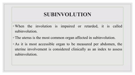Subinvolution And Uti In Puerperium Pptx