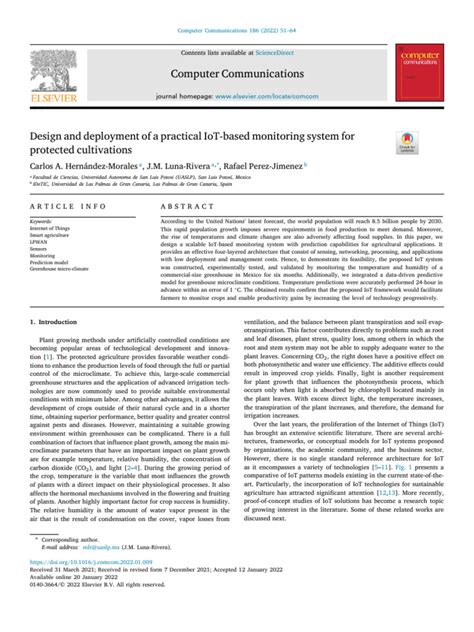 design and deployment of a practical iot based monitoring system for