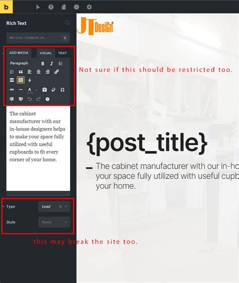 wip builder access privileges feature requests improvements