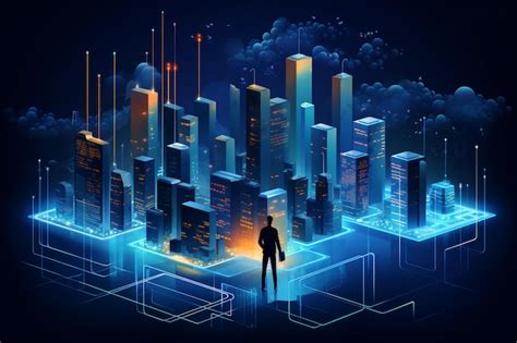 Premium Photo Isometric Data Illustration