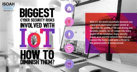 Biggest Cyber Security Risks Involved With Iot How To Diminish Them