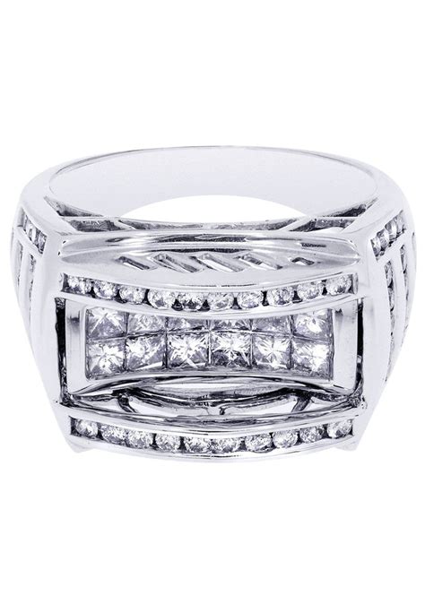 Mens Rings Diamond White And Yellow Gold Ring Collection Frostnyc