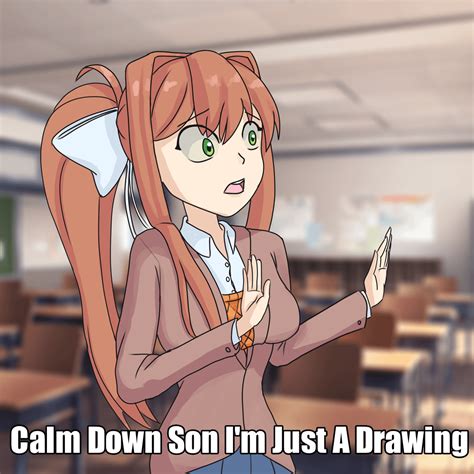 Mfw Someone Is Flirting With A Character R Ddlc
