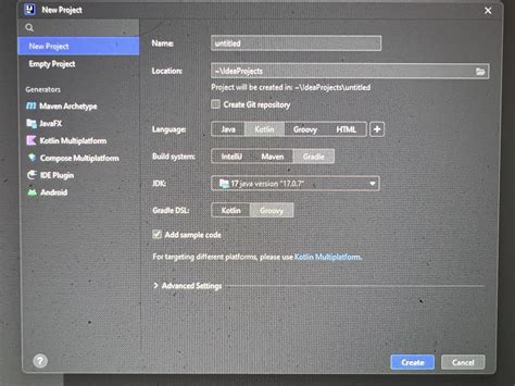 Why Can I Not See Kotlin In The Left List I Want To Create A Desktop Kotlin With Compose