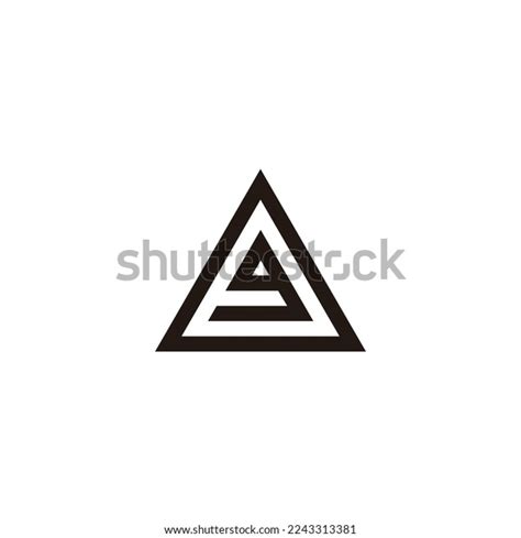 Letter G O Triangle Geometric Symbol Stock Vector Royalty Free