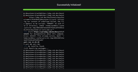 Keystone 6sandbox Codesandbox