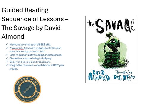 David Almond Guided Reading Vipers Lessons Teaching Resources