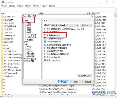 everything怎么设置开机自启？ everything设置开机自动启动的方法 极光下载站