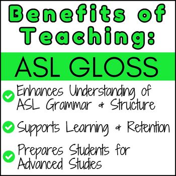 ASL Glossing SLIDES Enhancing ASL Communication Understanding With Gloss