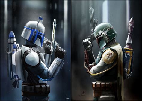 Jango Fett And Boba Fett Wallpaper