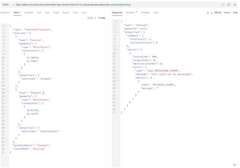 Azure Maps Api Noroutesfound Sometimes Work In Opposite Direction Microsoft Qanda